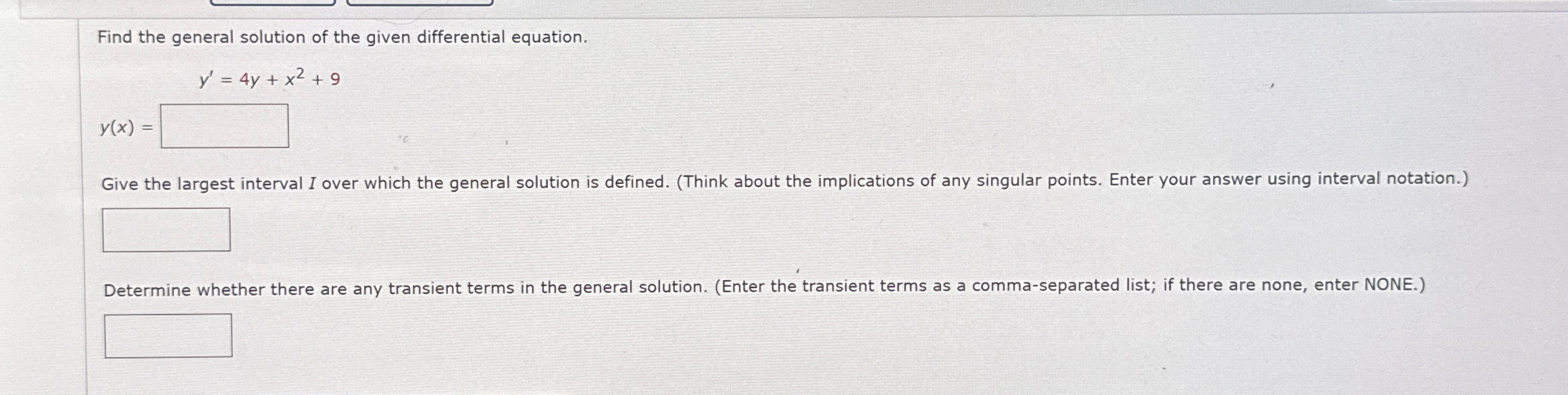 Solved Find the general solution of the given differential | Chegg.com
