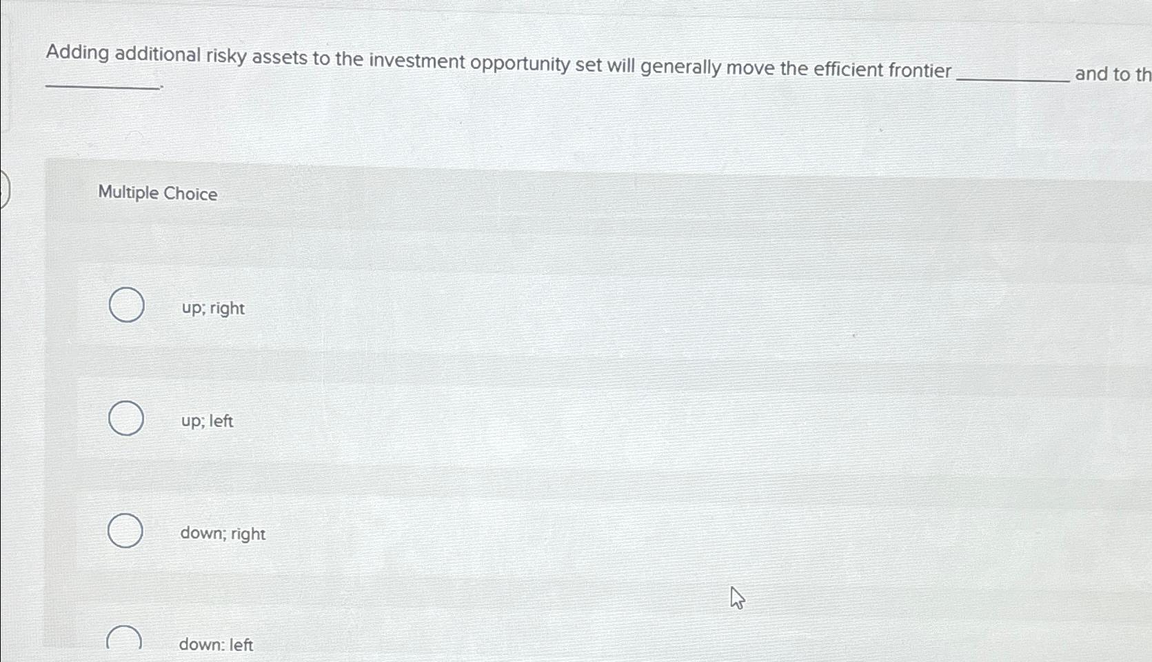 Solved Adding additional risky assets to the investment | Chegg.com