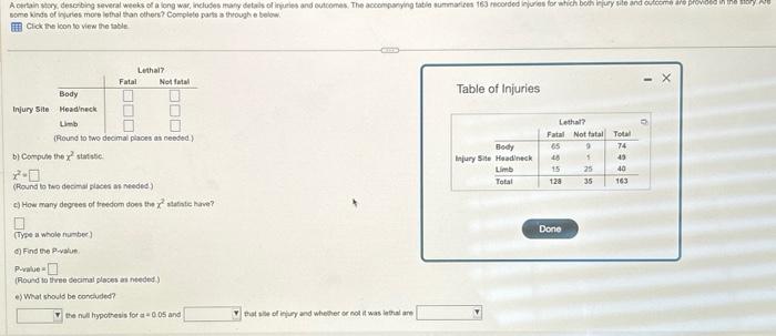 Solved The drop downs for part e. are reject/fail to reject, | Chegg.com