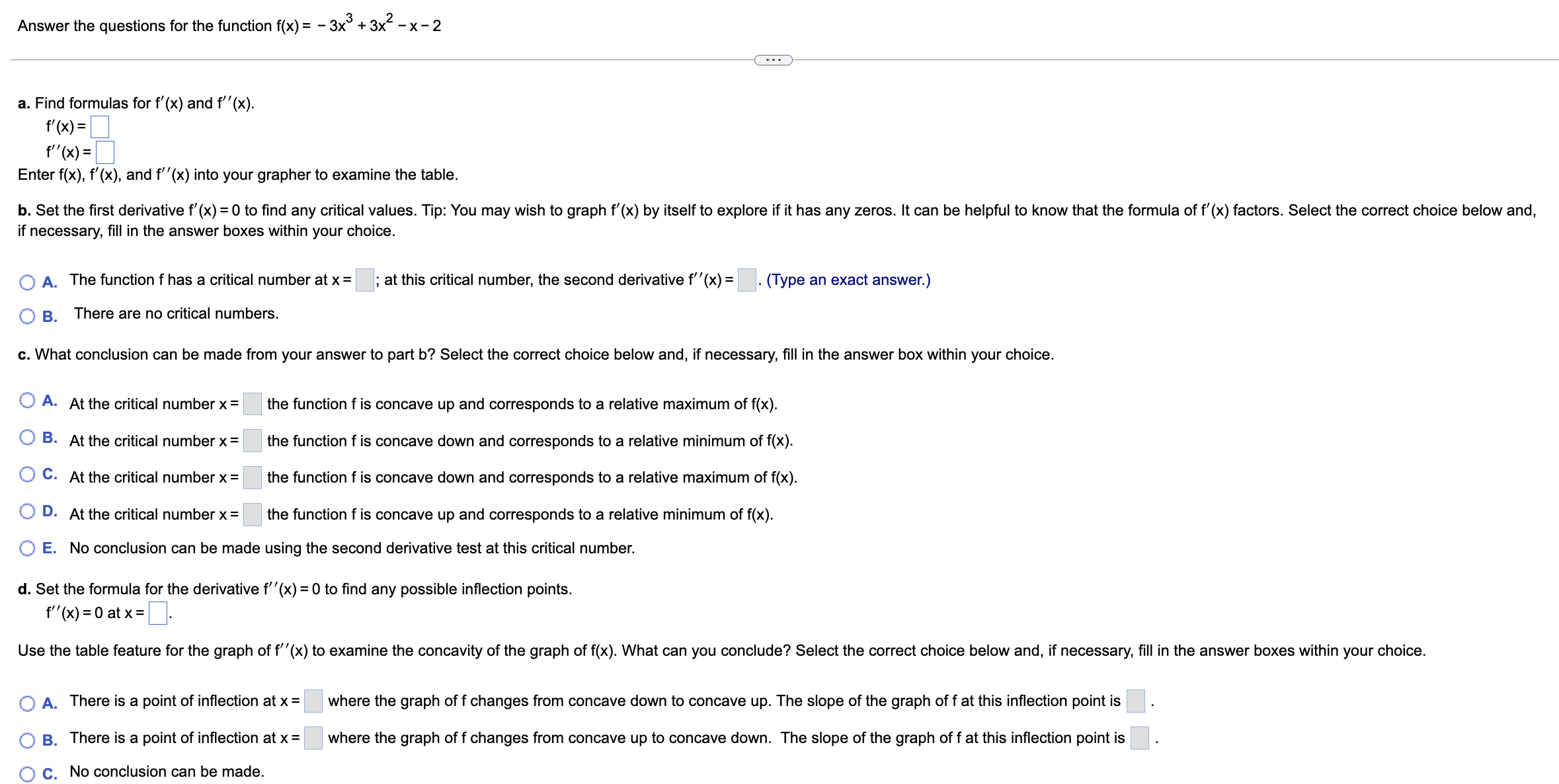 Solved Enter f(x),f'(x), ﻿and f''(x) ﻿into your grapher to | Chegg.com