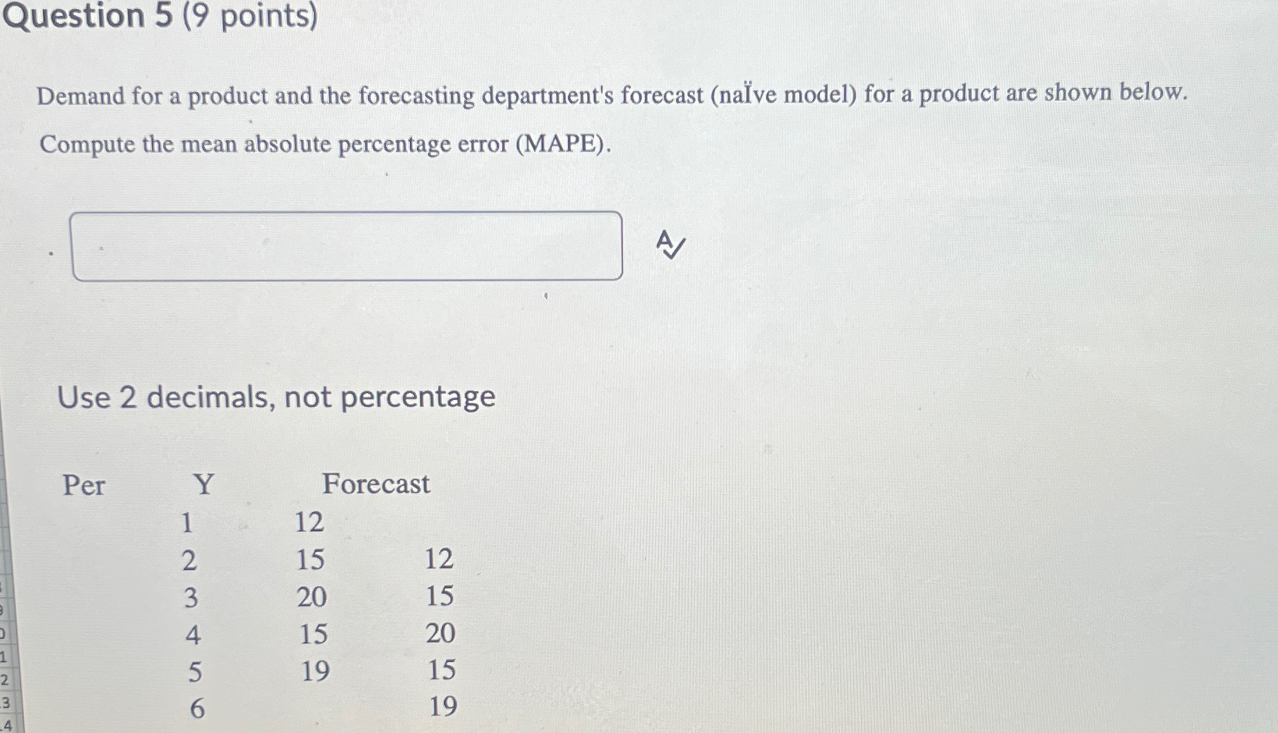 Solved Question 5 (9 ﻿points)Demand for a product and the | Chegg.com