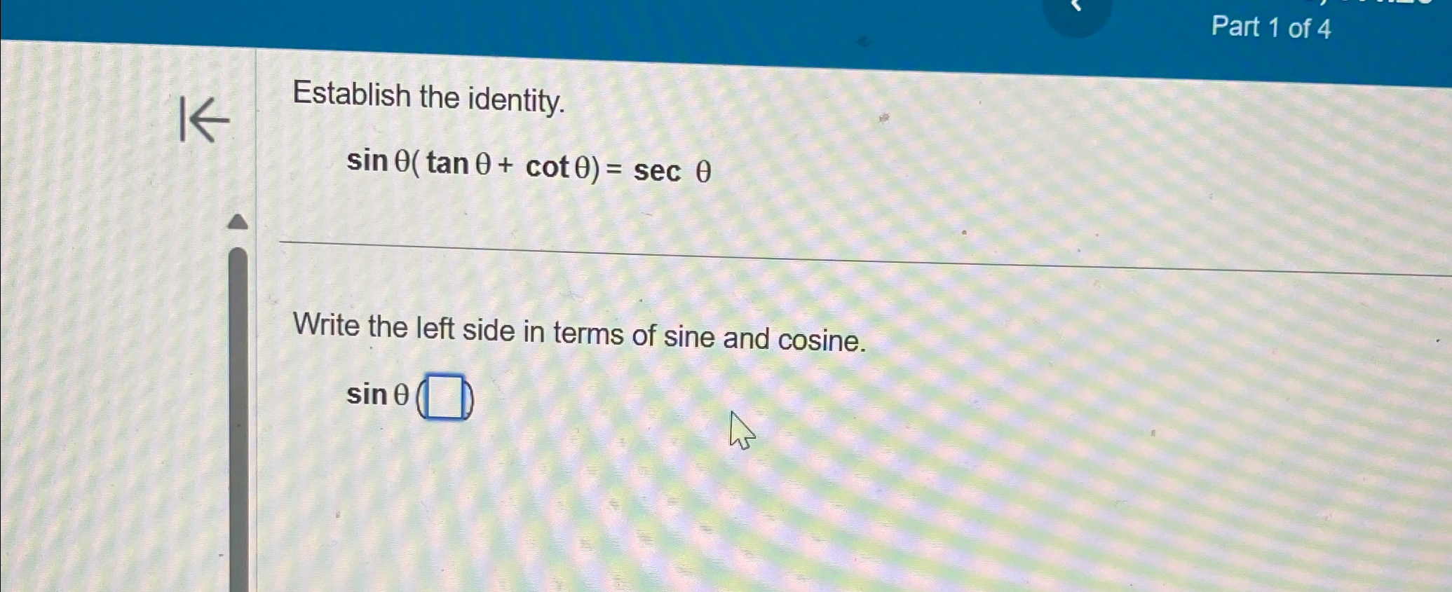Solved Part 1 ﻿of 4Establish the | Chegg.com