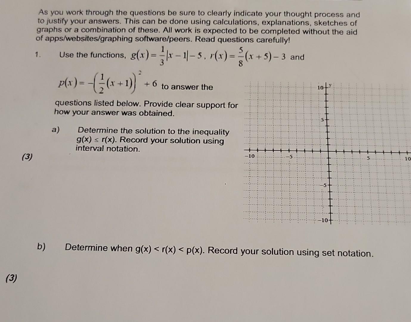 Solved As you work through the questions be sure to clearly | Chegg.com