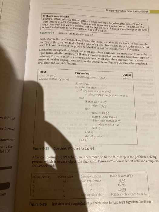 Solved Multiple Alternative Selection Structures Figure 6-24 | Chegg.com