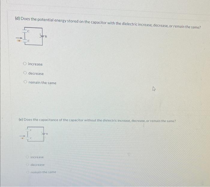 Solved A dielectric slab is inserted between the plates of | Chegg.com