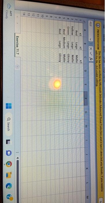 Solved The accompanying data file contains five observations | Chegg.com