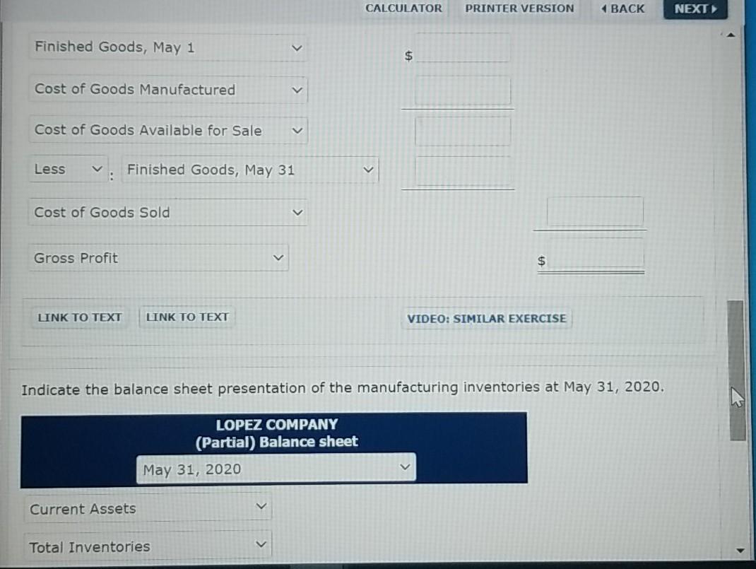 Solved CALCULATOR PRINTER VERSION BACK NEXT Exercise 2-9 | Chegg.com