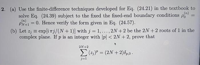 (a) Use the finite-difference techniques developed | Chegg.com