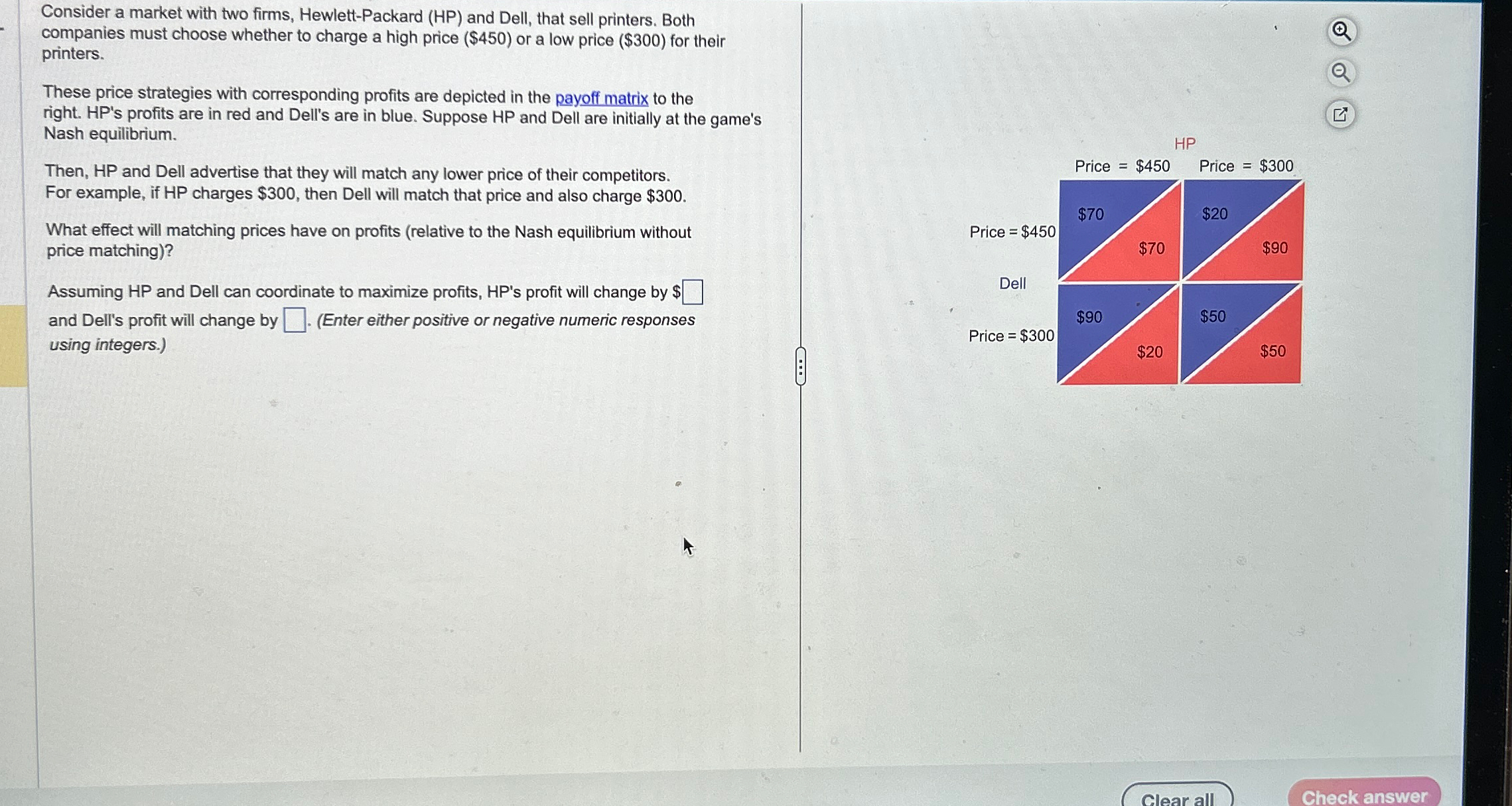 Solved Consider a market with two firms, Hewlett-Packard | Chegg.com
