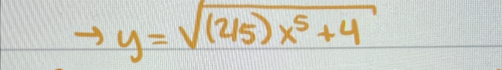 Solved y=(215)x5+42For what x-interval is the solution | Chegg.com