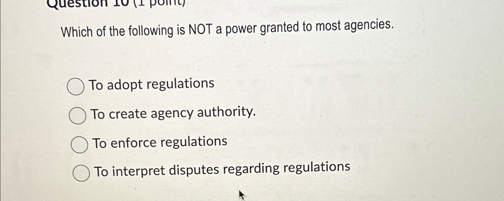Solved Which of the following is NOT a power granted to most | Chegg.com