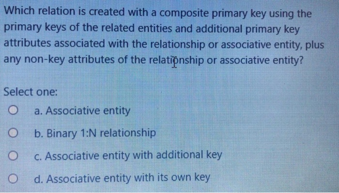 Solved A relation is in third normal form if it is in second | Chegg.com