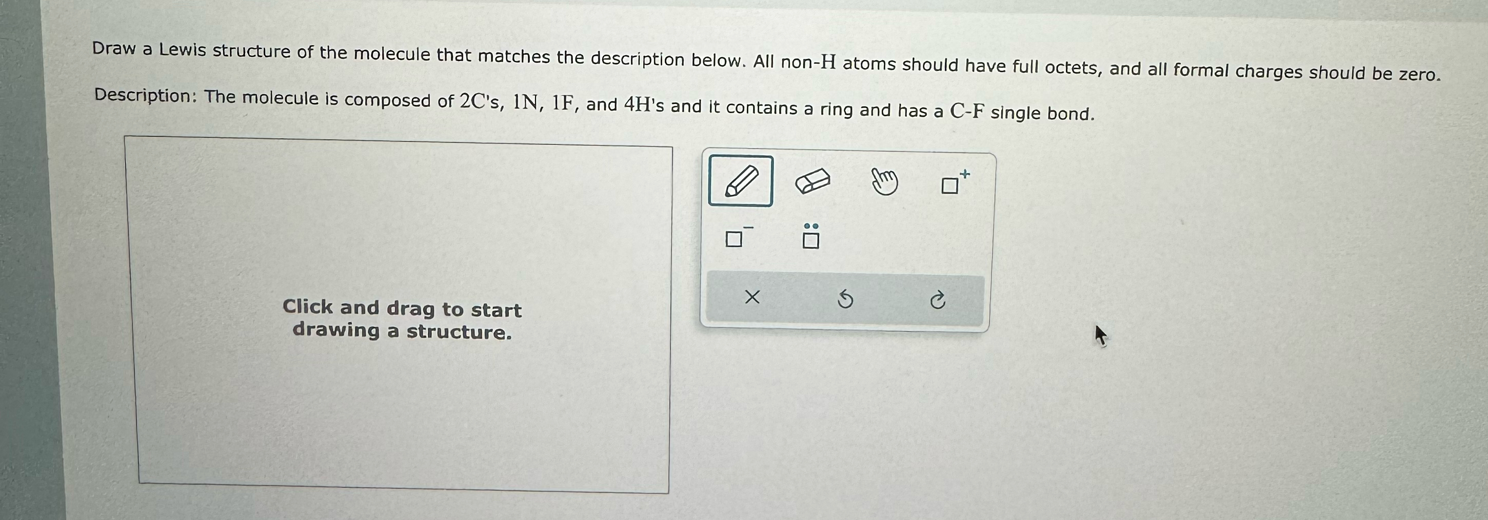 Solved Draw a Lewis structure of the molecule that matches | Chegg.com
