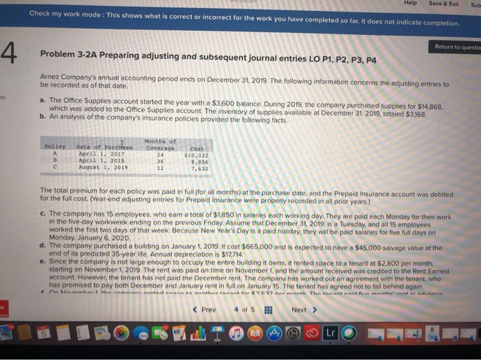 Solved Help Save & Exit Sub Check my work mode: This shows | Chegg.com