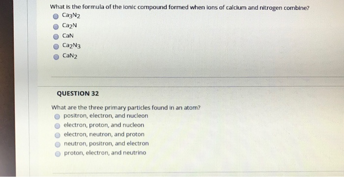 Solved What is the formula of the lonic compound formed when | Chegg.com