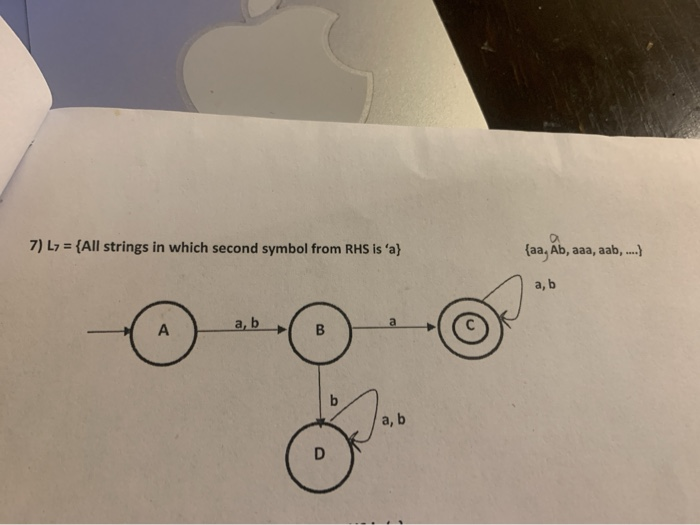 Solved Quo 5 Ls contains ab A B 6 Ls ends With Chegg