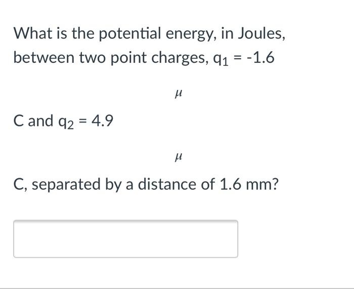 Solved = = Three point charges of Q1 = -2.9 uC, Q2 = 3.7 uC, | Chegg.com