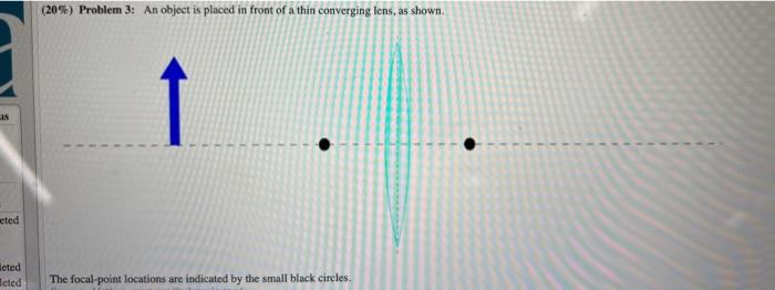Solved (20\%) Problem 3: An object is placed in front of a | Chegg.com