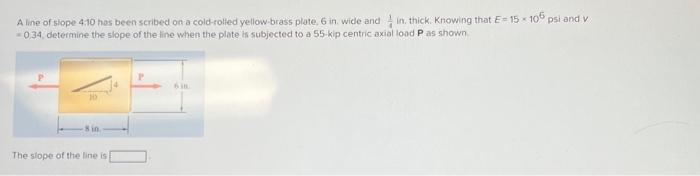 Solved A line of slope 4,10 has been scribed on a | Chegg.com