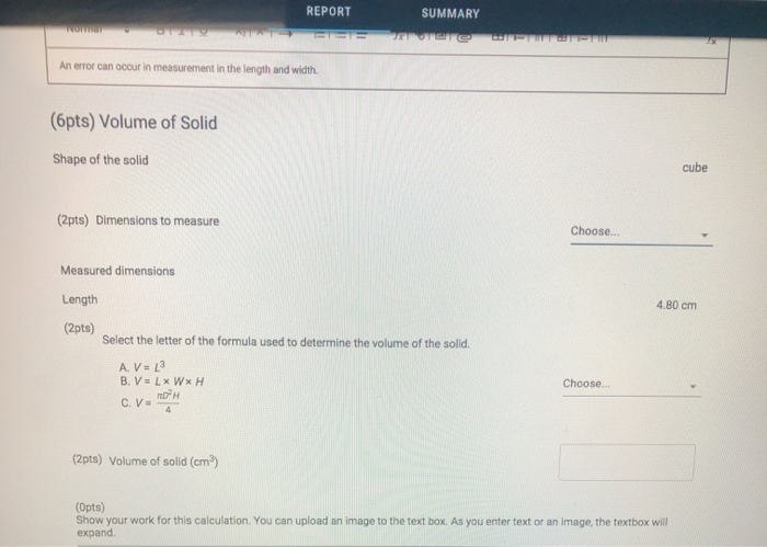 Solved Table view List view Calculating area of rectangle | Chegg.com