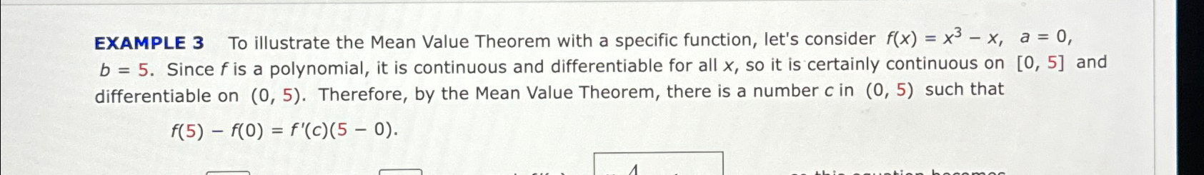 Solved EXAMPLE 3 ﻿To illustrate the Mean Value Theorem with | Chegg.com