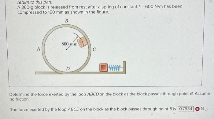 Solved also determine the force exerted by loop ABCD on the | Chegg.com