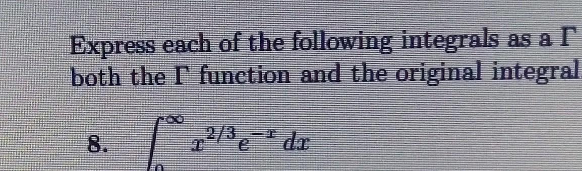 Solved Express each of the following integrals as a I both | Chegg.com