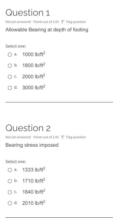 Solved For the continuous concrete footing shown constructed | Chegg.com