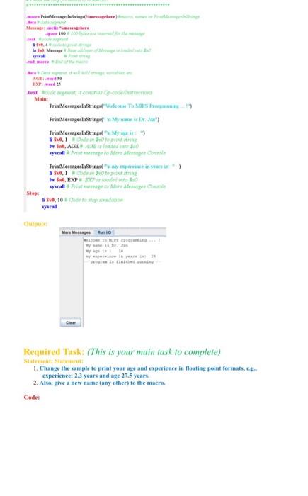 Solved te fad, Minase. ryouall rXPi werd 23 Main: Sisp: | Chegg.com