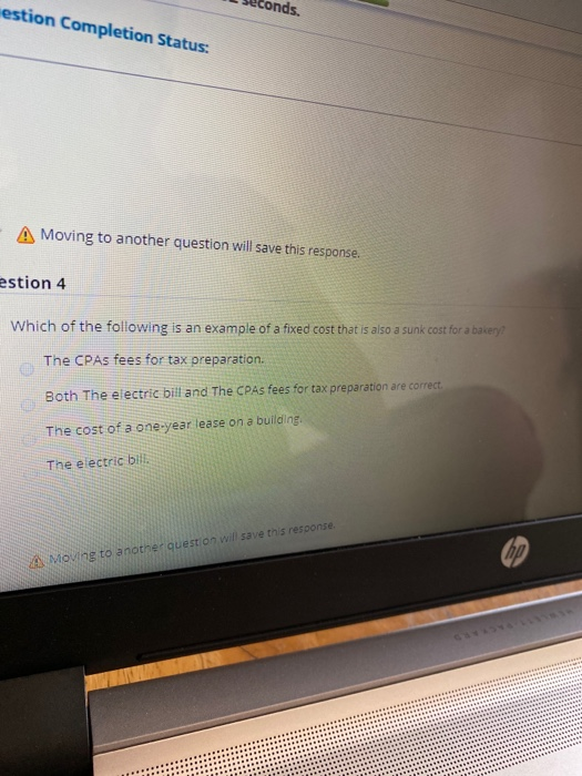 Solved 1 seconds. estion Completion Status: - A Moving to | Chegg.com Solved 1 seconds. estion Completion Status: - A Moving to | Chegg.com