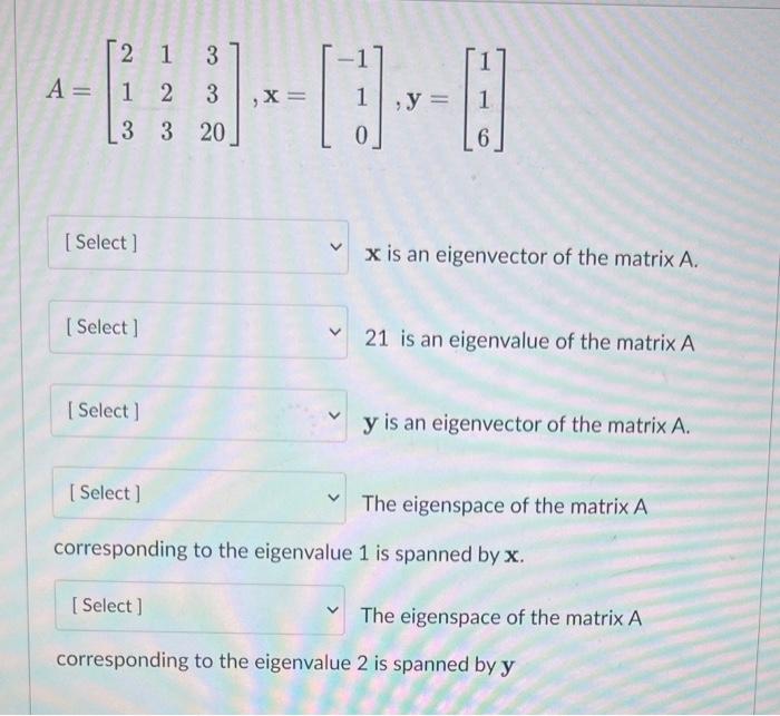 Solved \\[ A=\\left[\\begin{array}{llc} 2 & 1 & 3 \\\\ 1 & 2 | Chegg.com