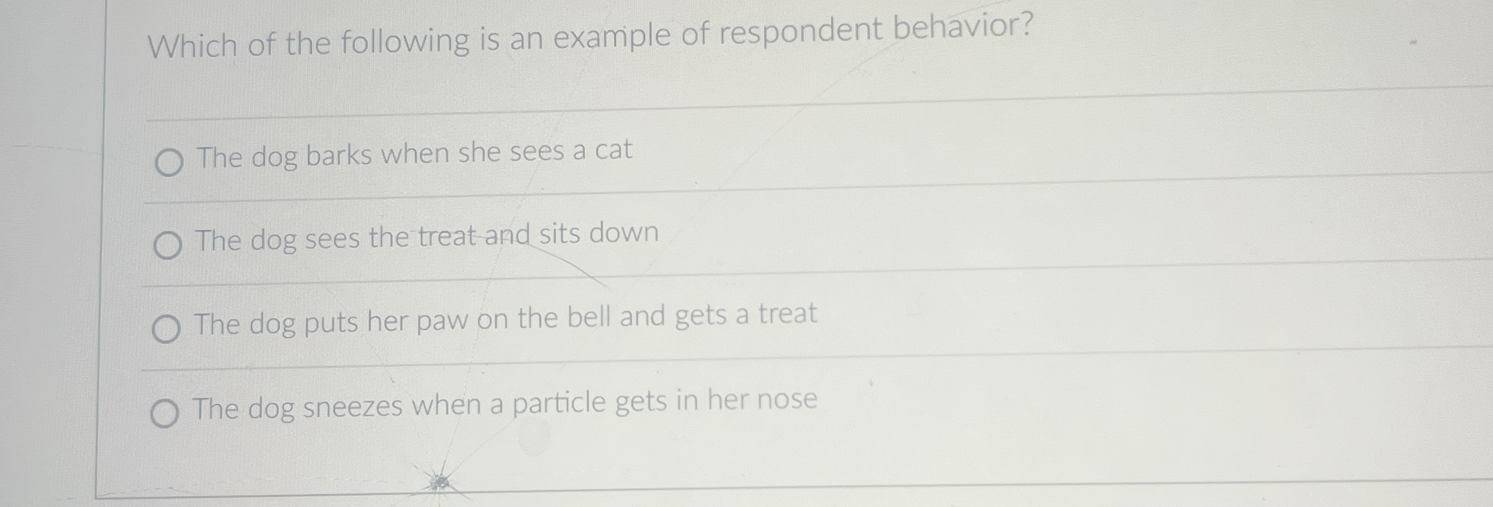 Solved Which of the following is an example of respondent | Chegg.com