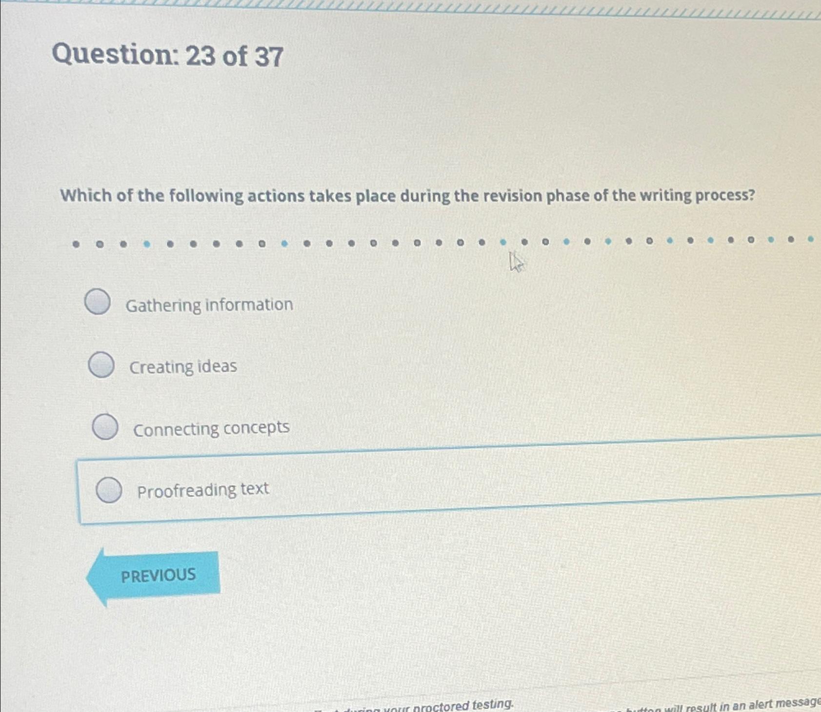 Solved Question: 23 ﻿of 37Which of the following actions | Chegg.com