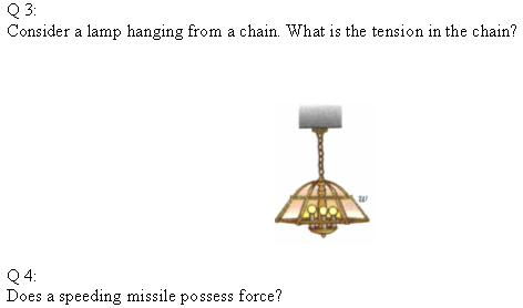Consider a lamp hanging from a chain. What is the | Chegg.com