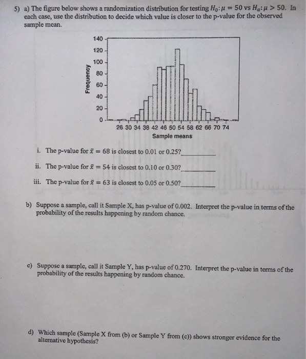 Solved 5 A The Figure Below Shows A Randomization