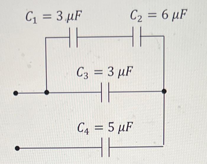 Solved Calculate the net capacitance of the following | Chegg.com
