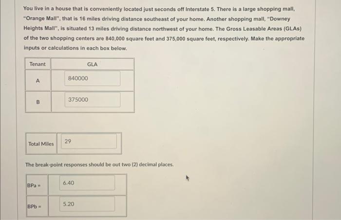 Solved You live in a house that is conveniently located just | Chegg.com