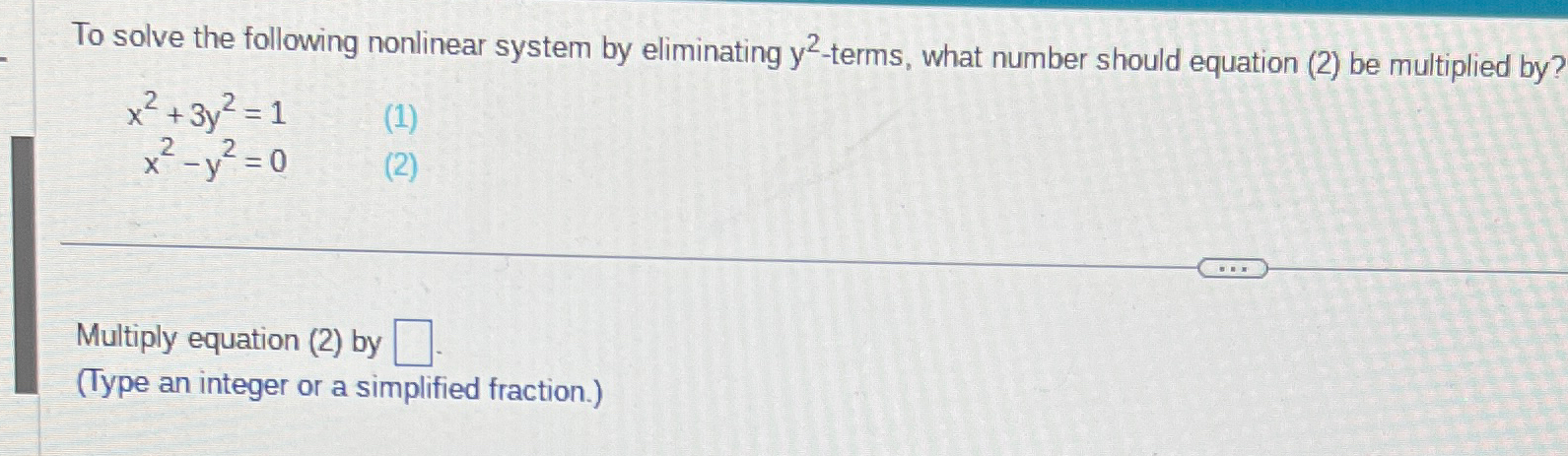 Solved To solve the following nonlinear system by | Chegg.com