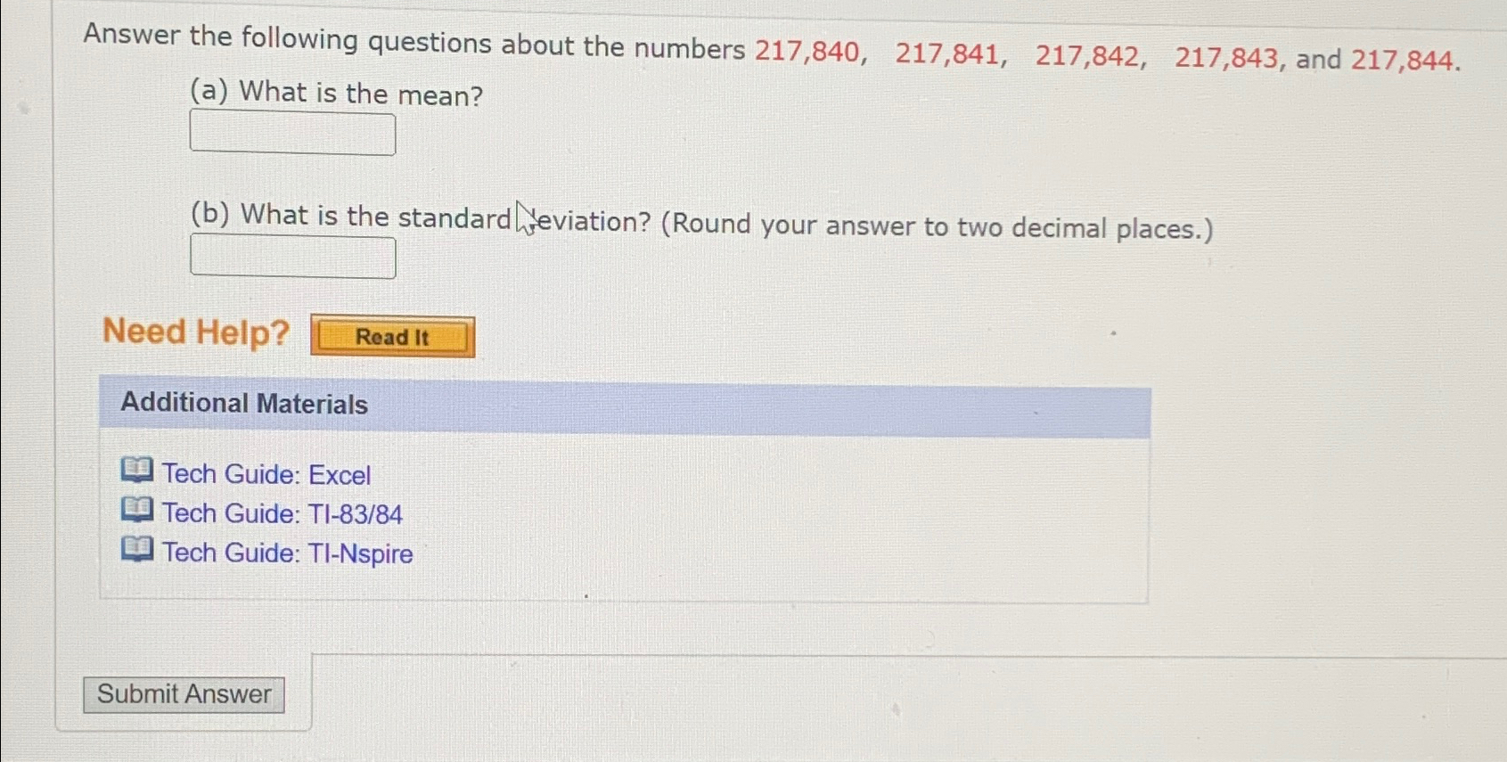 Answer the following questions about the numbers | Chegg.com