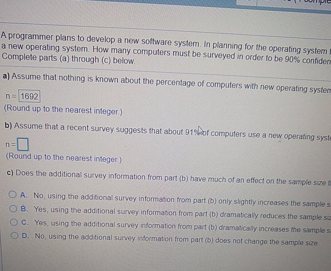 Solved A programmer plans to develop a new software system. | Chegg.com