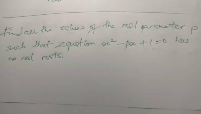 Solved Р Find all the chew of the rel parameter such that | Chegg.com