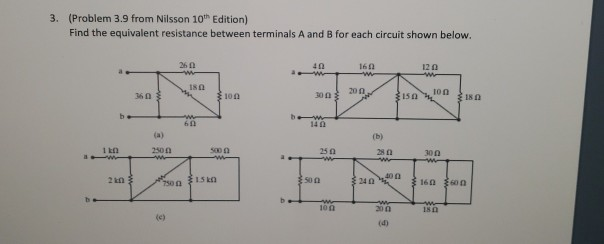 Solved 3. (Problem 3.9 from Nilsson 10th Edition) Find the | Chegg.com