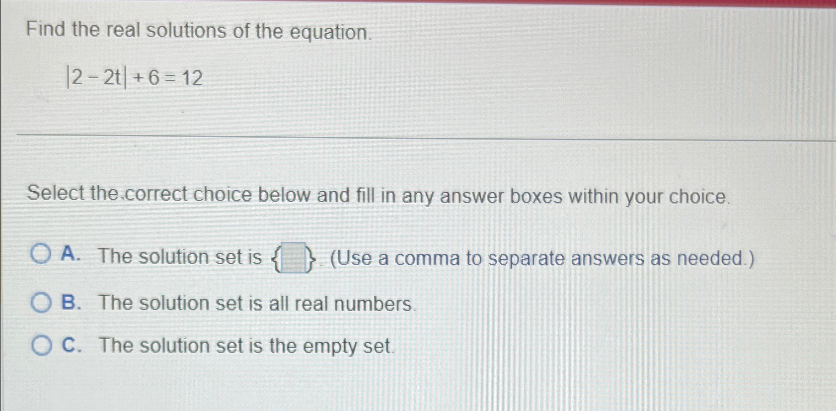 Solved Find the real solutions of the | Chegg.com