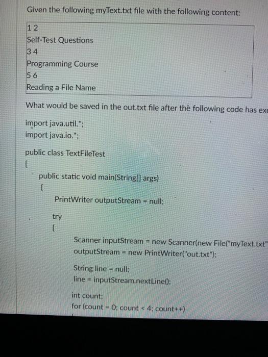 Solved for (count = 0; count