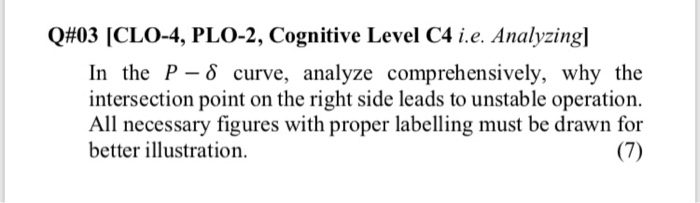 Solved Q#03 [CLO-4, PLO-2, Cognitive Level C4 i.e. | Chegg.com