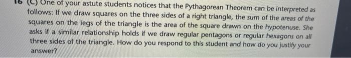 Solved 16 One of your astute students notices that the | Chegg.com