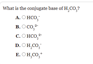 Solved What is ﻿the conjugate base | Chegg.com