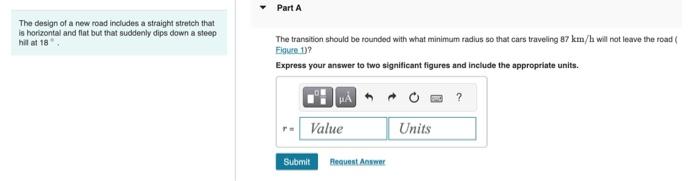 Solved The design of a new road includes a straight stretch | Chegg.com