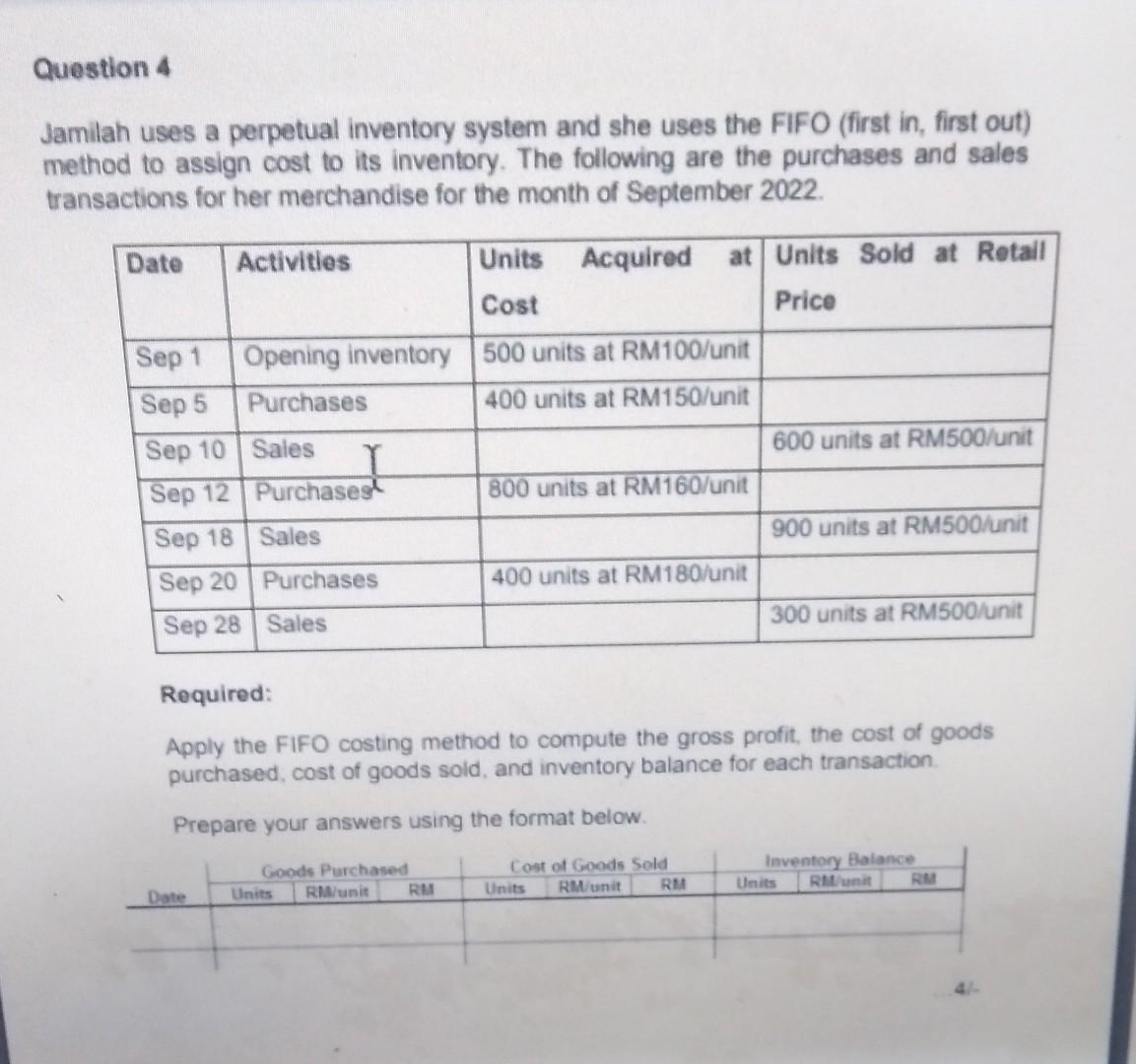 [Solved]: Jamilah uses a perpetual inventory system and