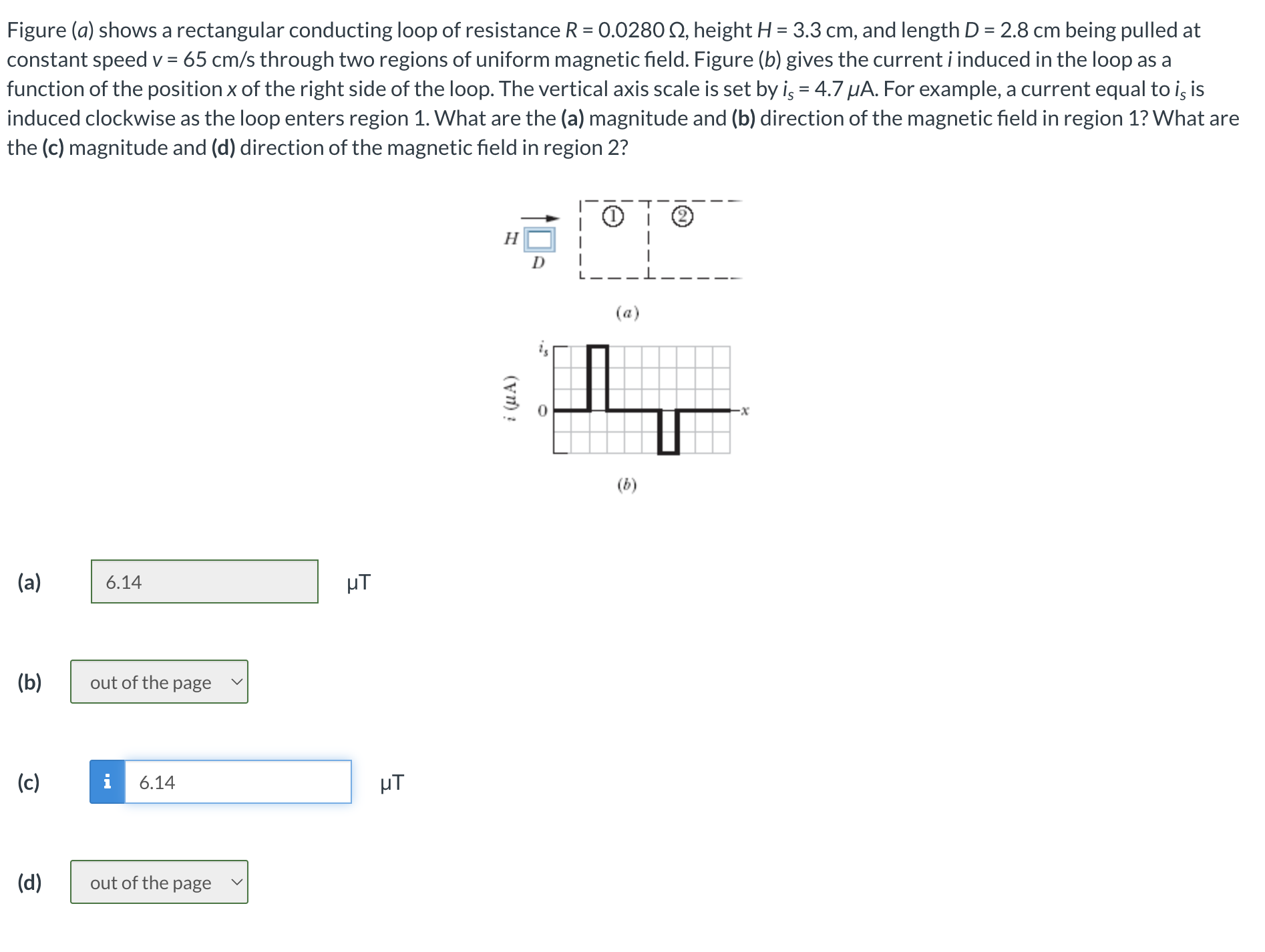 Figure (a) ﻿shows a rectangular conducting loop of | Chegg.com